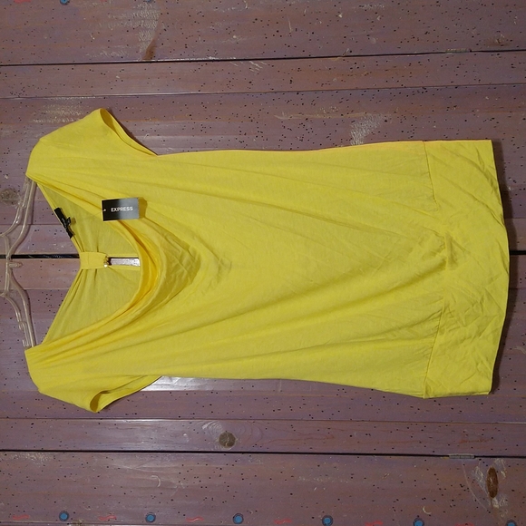 Express | Tops | Nwt Lemon Yellow Tank | Poshmark